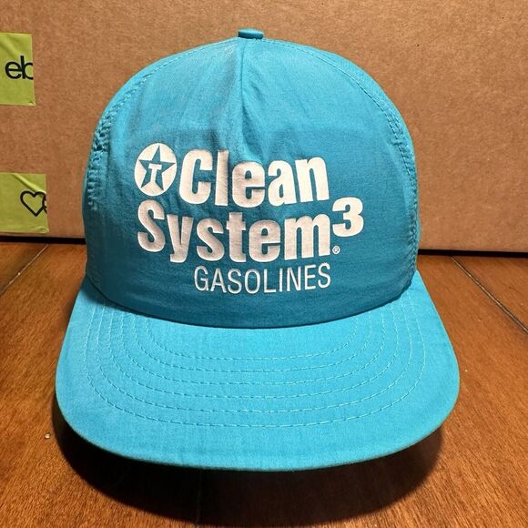 Accessories | Vintage Baseball Cap Hat Fluorescent Blue Texaco Clean ...